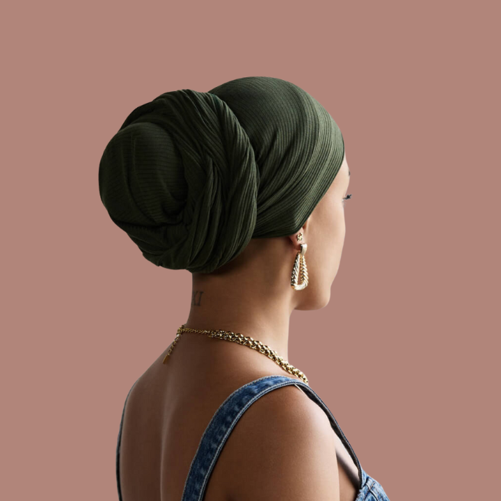 Back Bun Headwrap Tutorial on Short Hair with WRAP BASE – Fanm Djanm