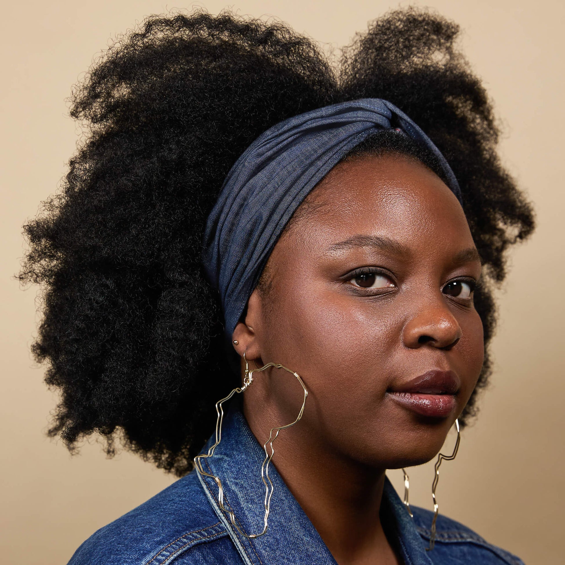 Zetwal Metallic Gold Twisted Headband – Fanm Djanm