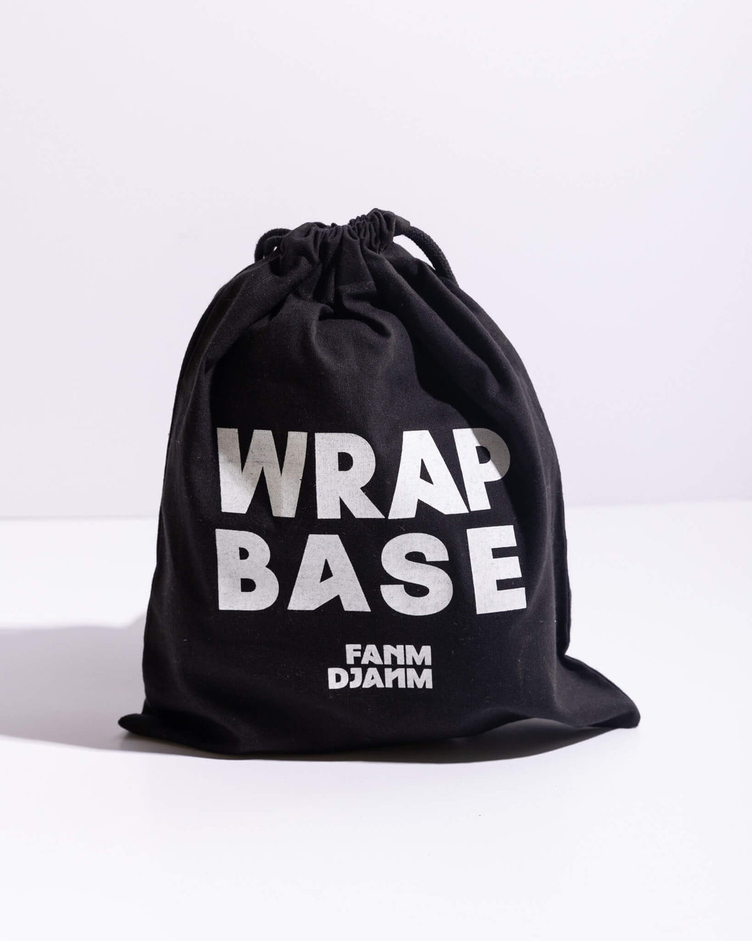 WRAP BASE™ Large Black Velvet Headwrap Volumizer & Shaper Cap | Fanm Djanm